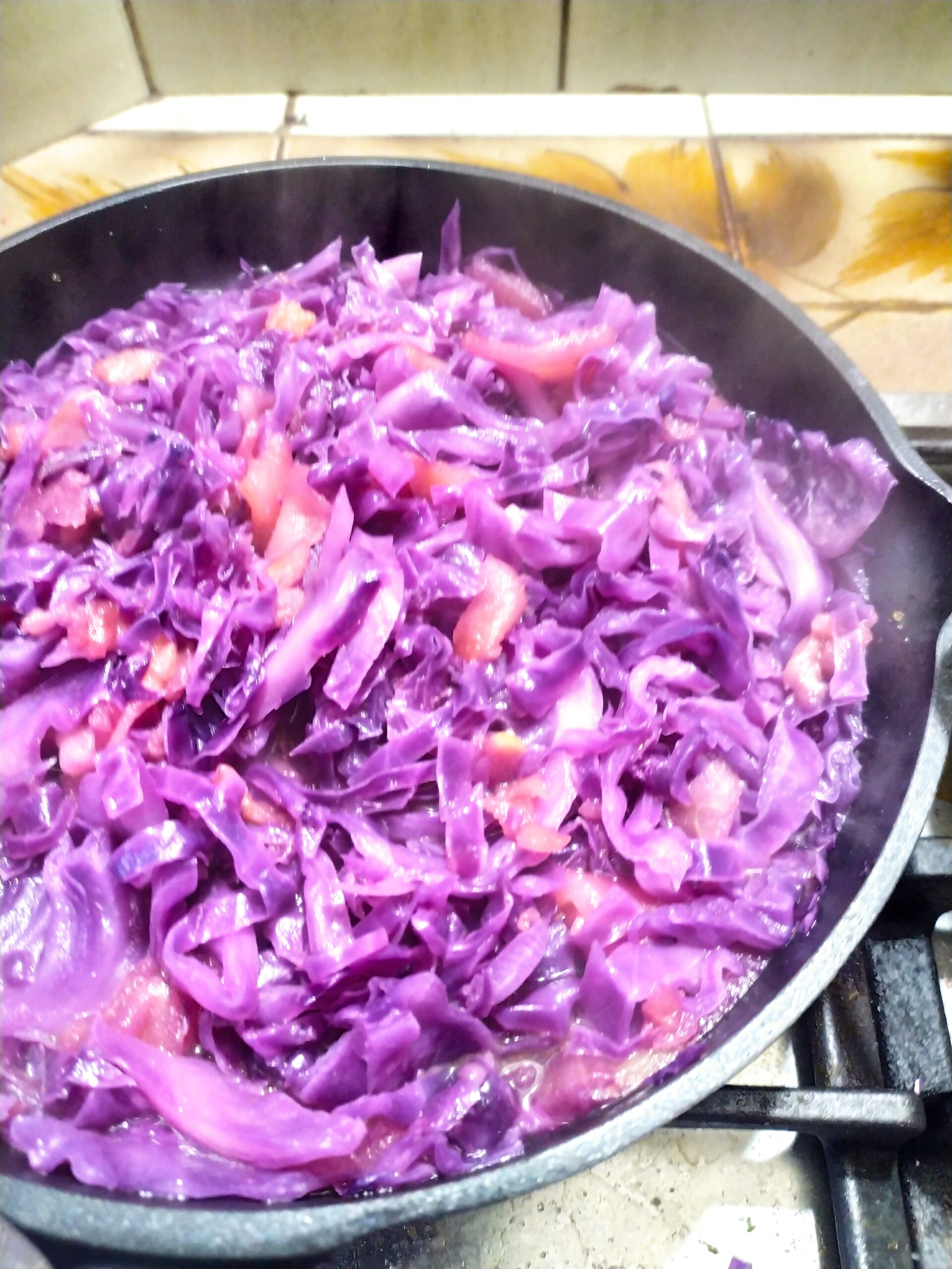 Verza rossa in agrodolce con mele e uva passa - Il Blog di Picetto